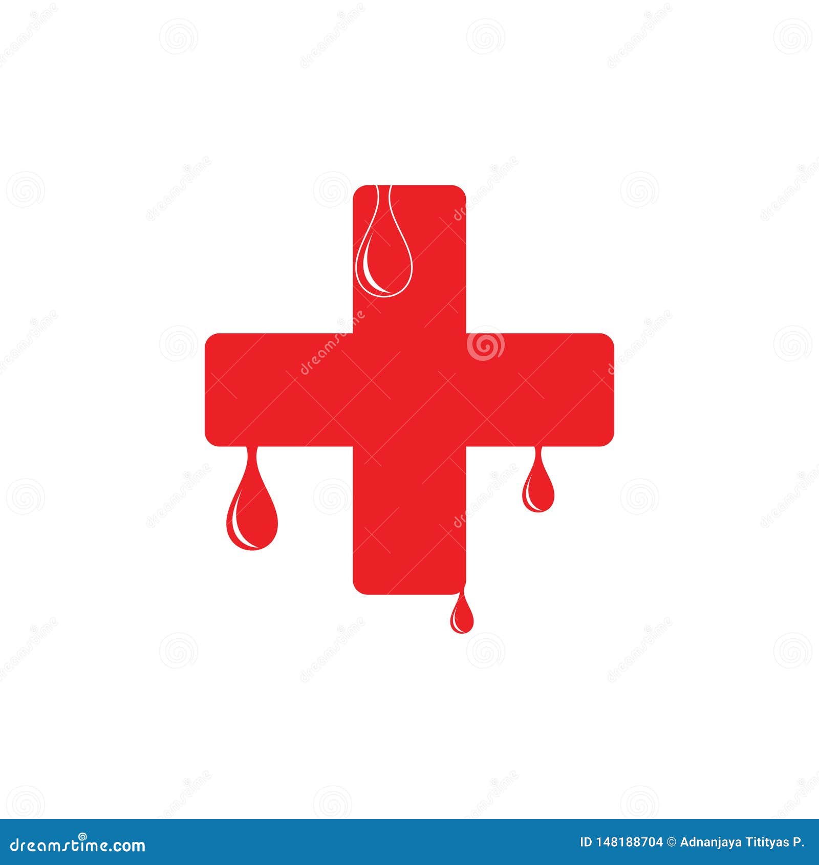 Plus Medical Blood Donor Symbol Decoration Vector Stock Vector ...