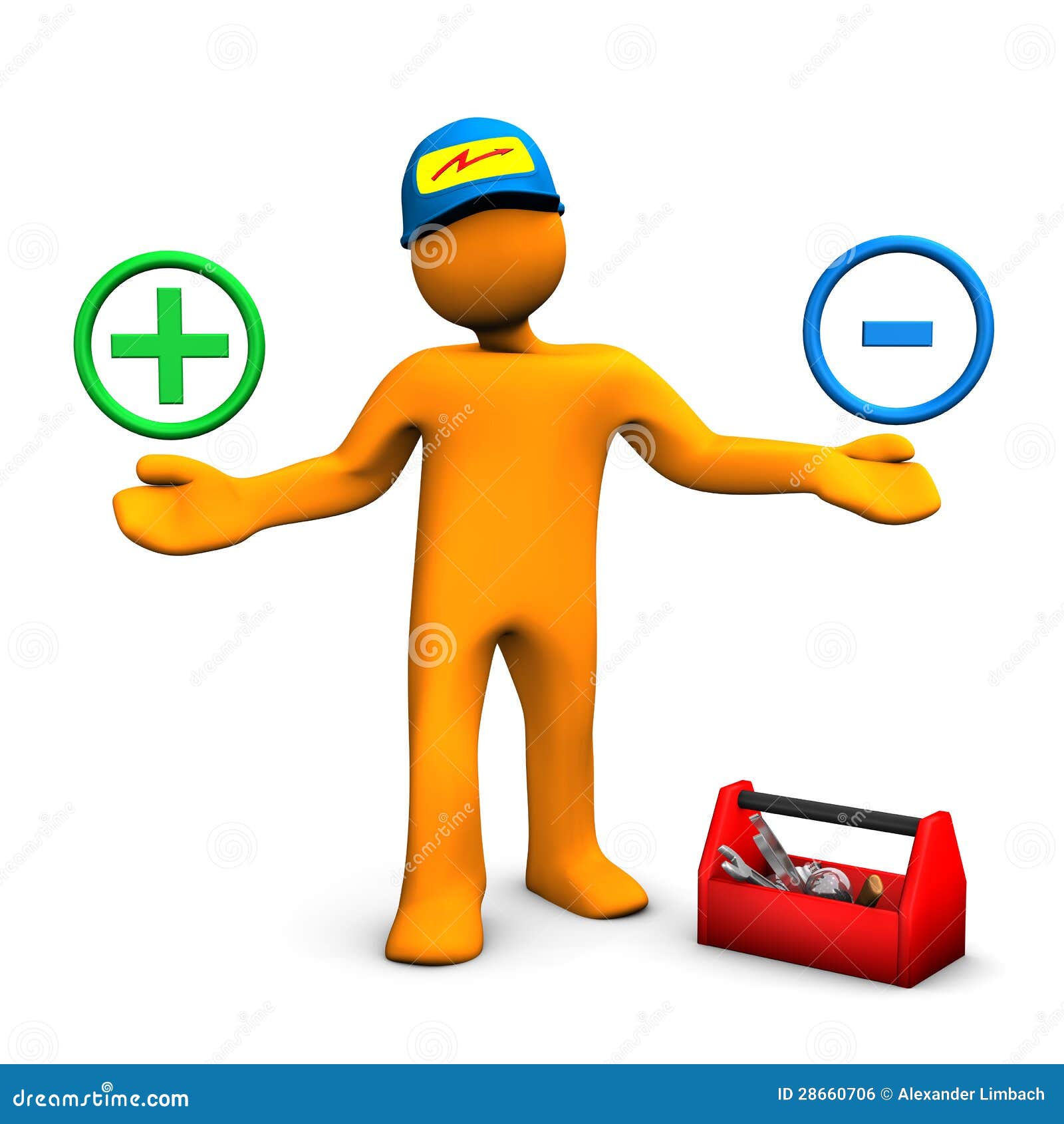 Plus and Minus stock illustration. Illustration of electrical - 28660706