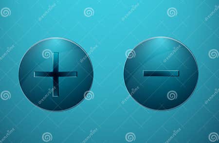 Plus and minus stock vector. Illustration of minus, illustrations ...