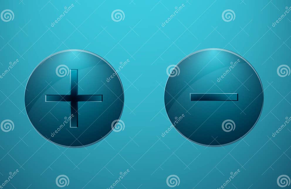 Plus and minus stock vector. Illustration of minus, illustrations ...
