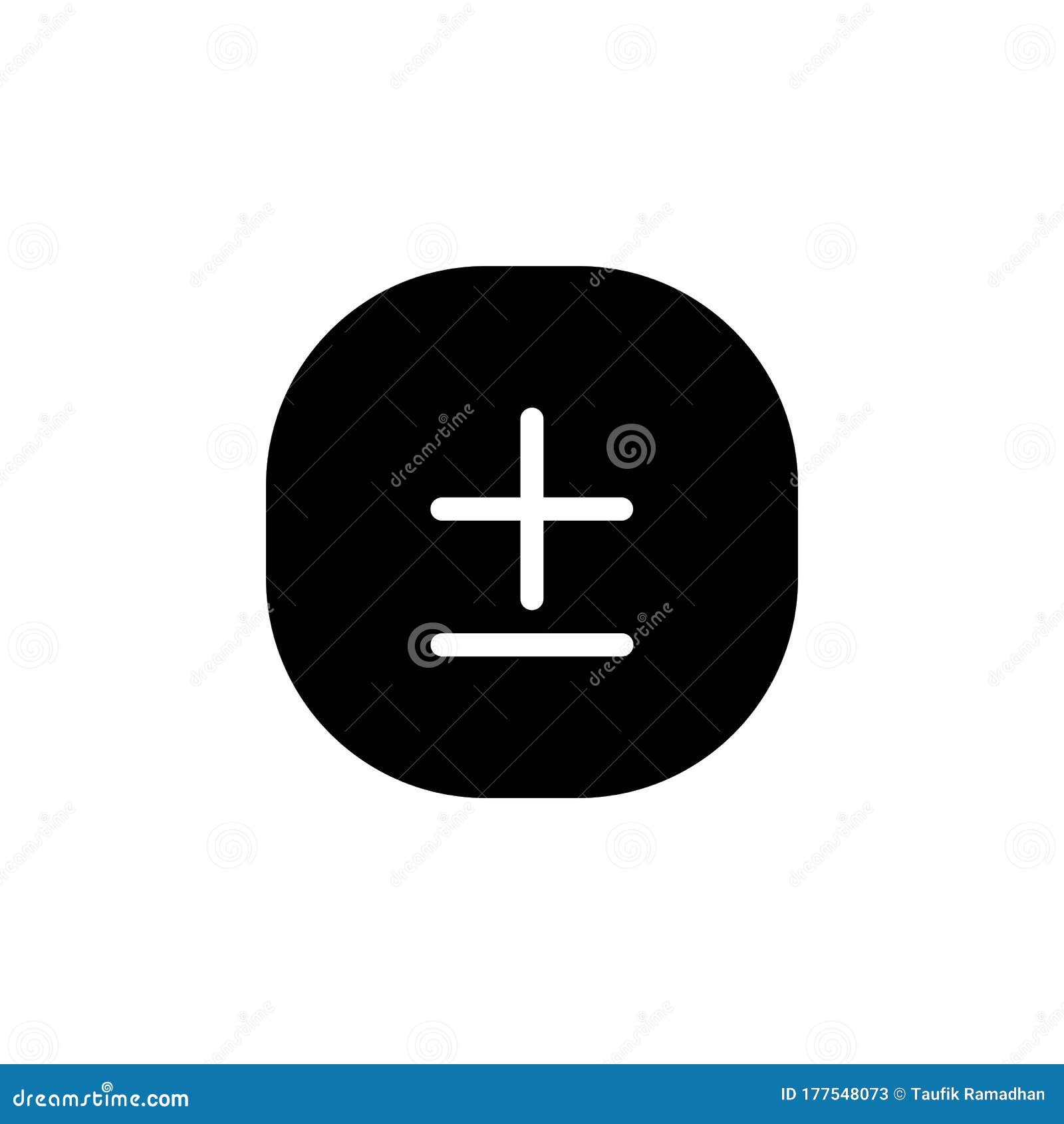 Plus, Minus and Mathematics Icon. Perfect for Application, Web, Logo ...