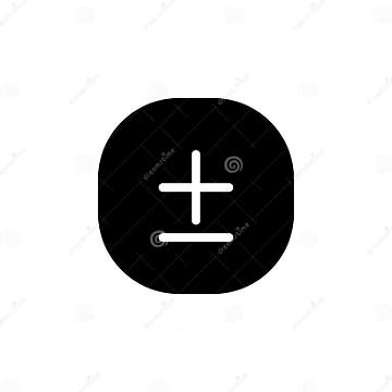 Plus, Minus and Mathematics Icon. Perfect for Application, Web, Logo ...