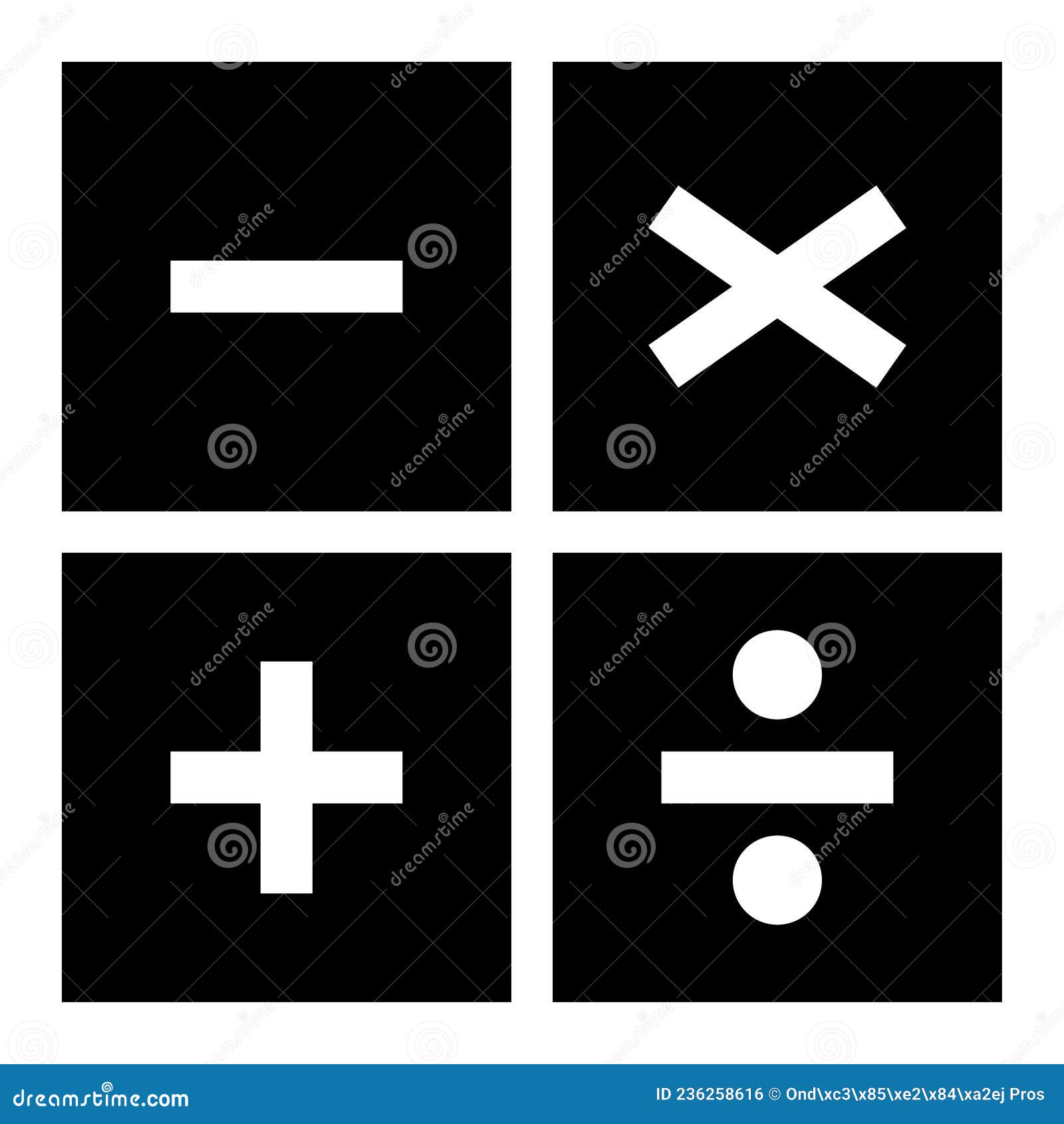 Plus, Minus, Multiply and Devide To Mathematics Symbol, Education Maths ...