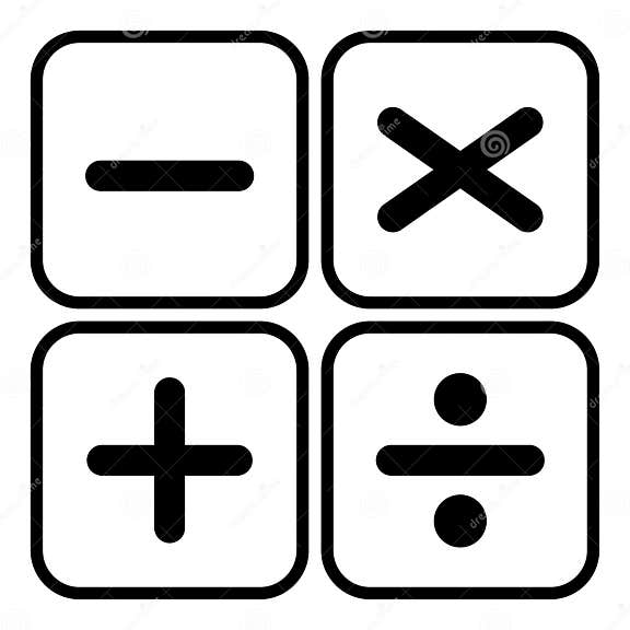 Plus, Minus, Multiply and Devide To Mathematics Symbol, Education Maths ...