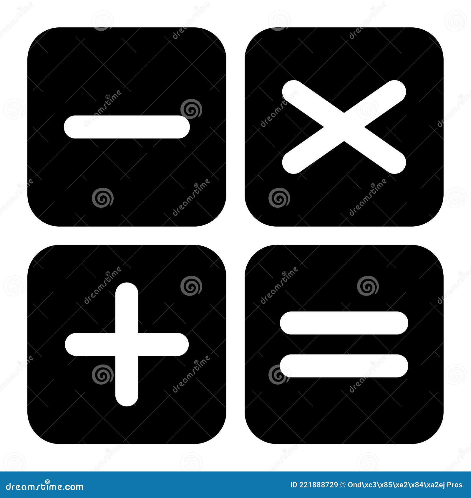 Maths Icon On White Background. Simple Element Illustration From Signs ...