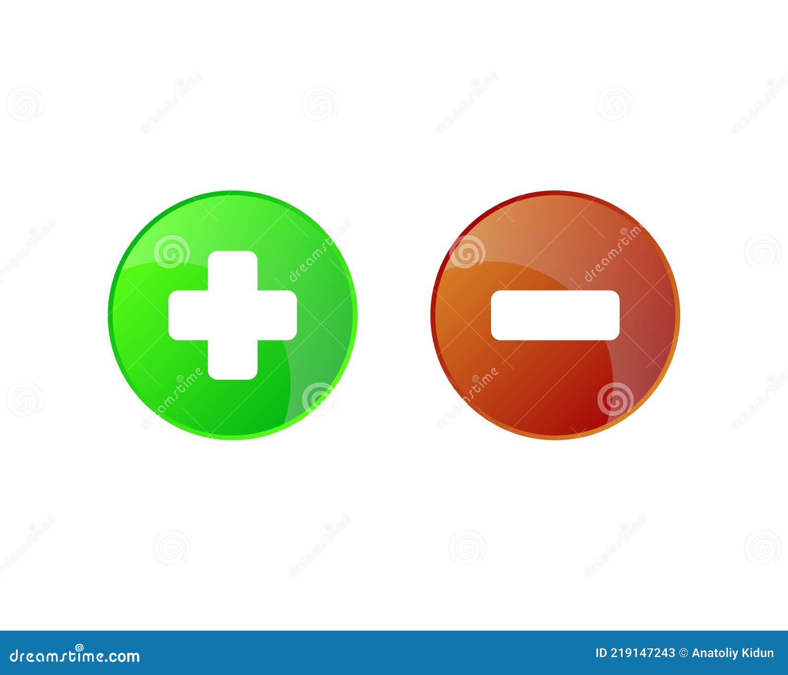 Plus and Minus Vector Icon in Modern Design Style for Web Site and ...