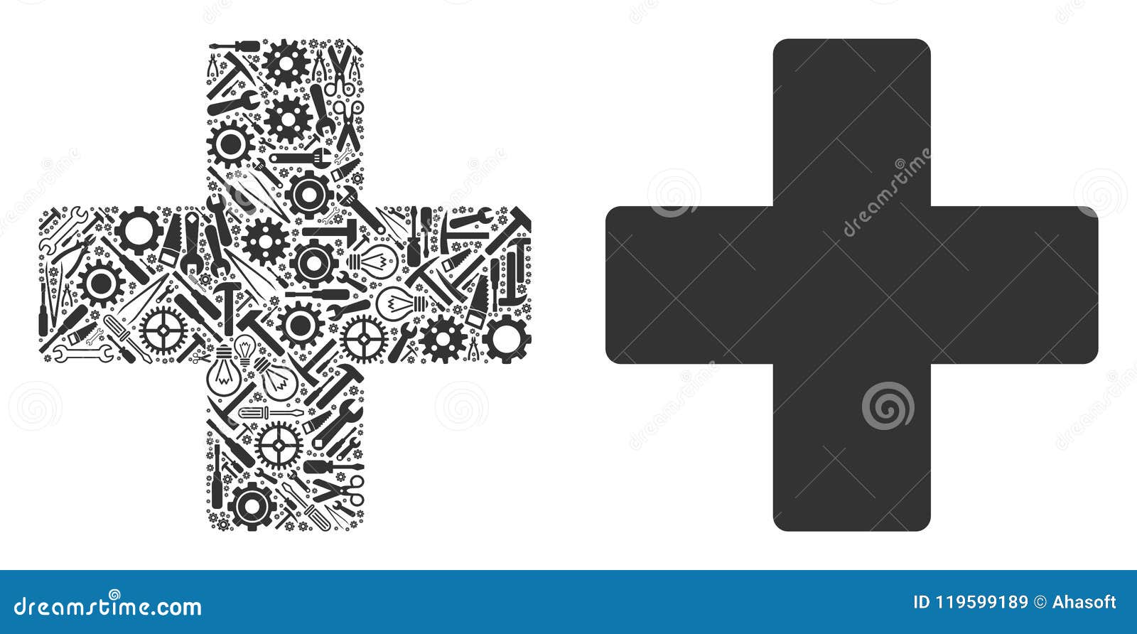 Plus Mosaic of Service Tools Stock Vector - Illustration of medic ... Plus Mosaic of Service Tools Stock Vector - Illustration of medic ...