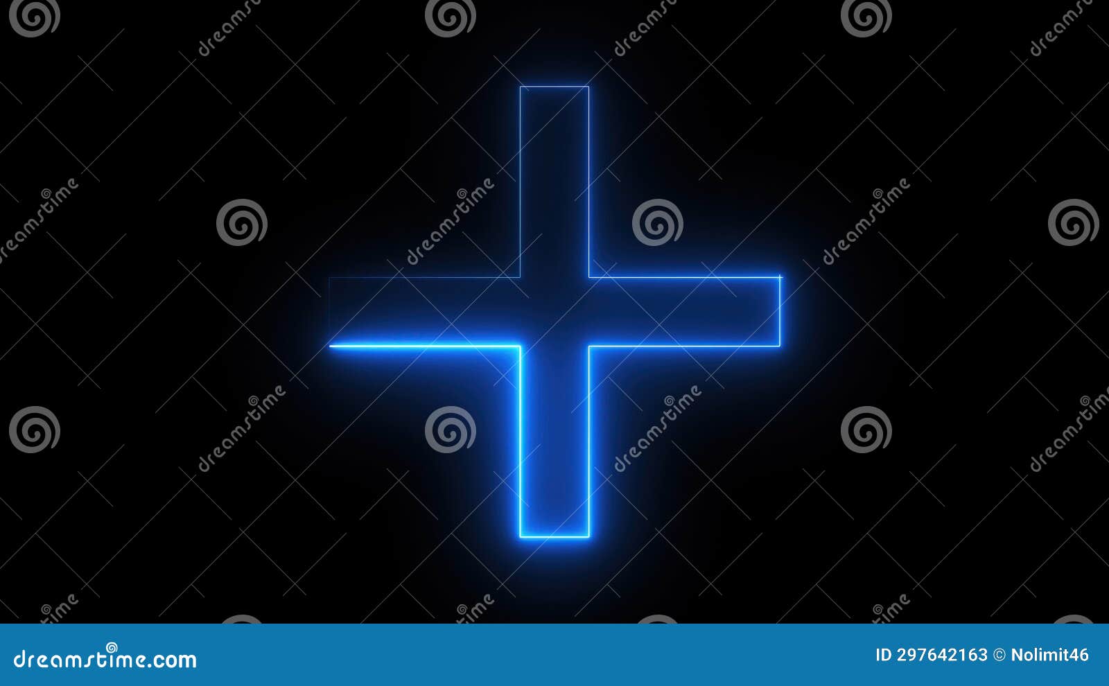Plus neon sign stock illustration. Illustration of color - 297642163