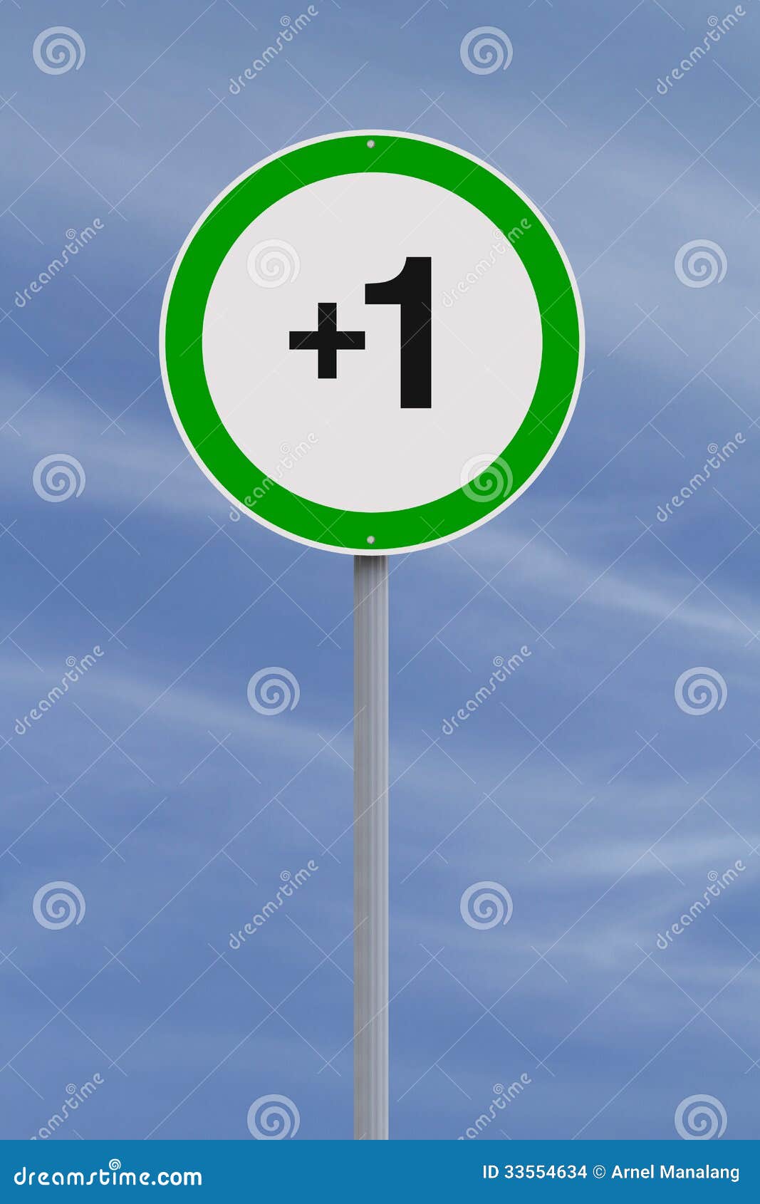 Plus One stock illustration. Illustration of agree, circular - 33554634
