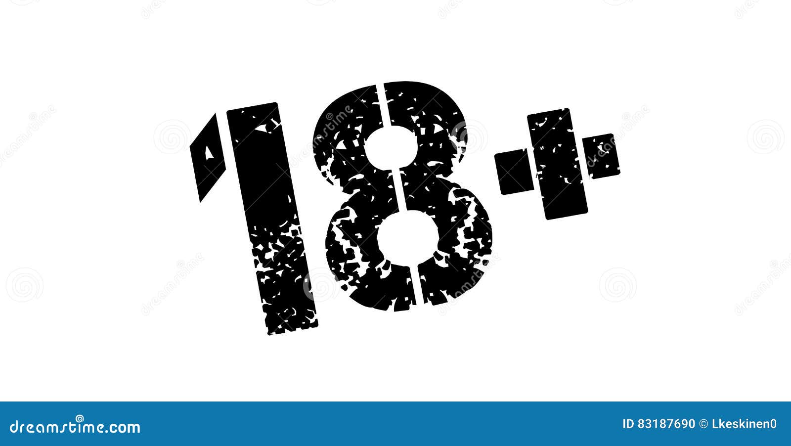 18 plus rubber stamp stock illustration. Illustration of isolated ...