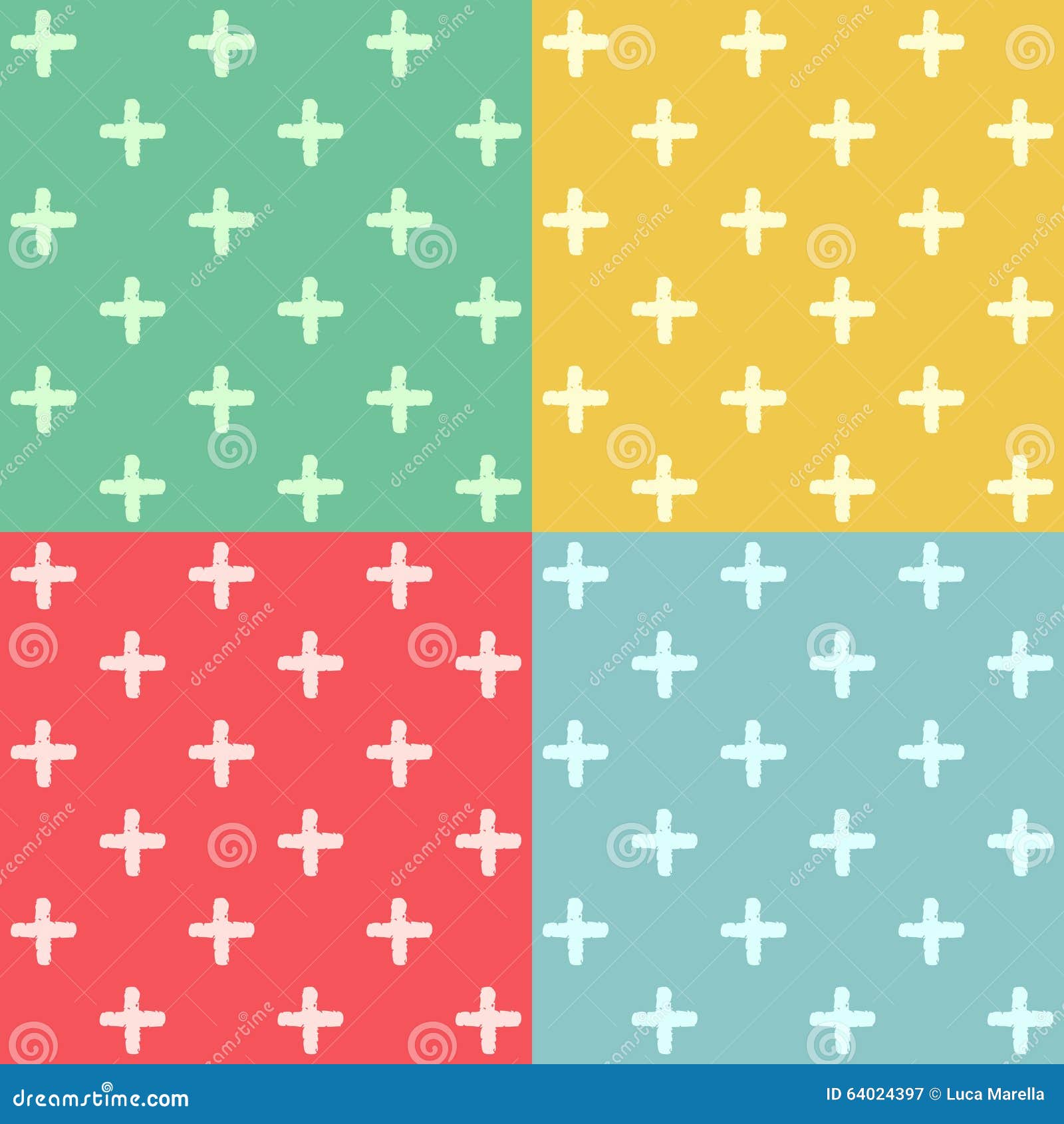 Plus seamless pattern stock vector. Illustration of green - 64024397