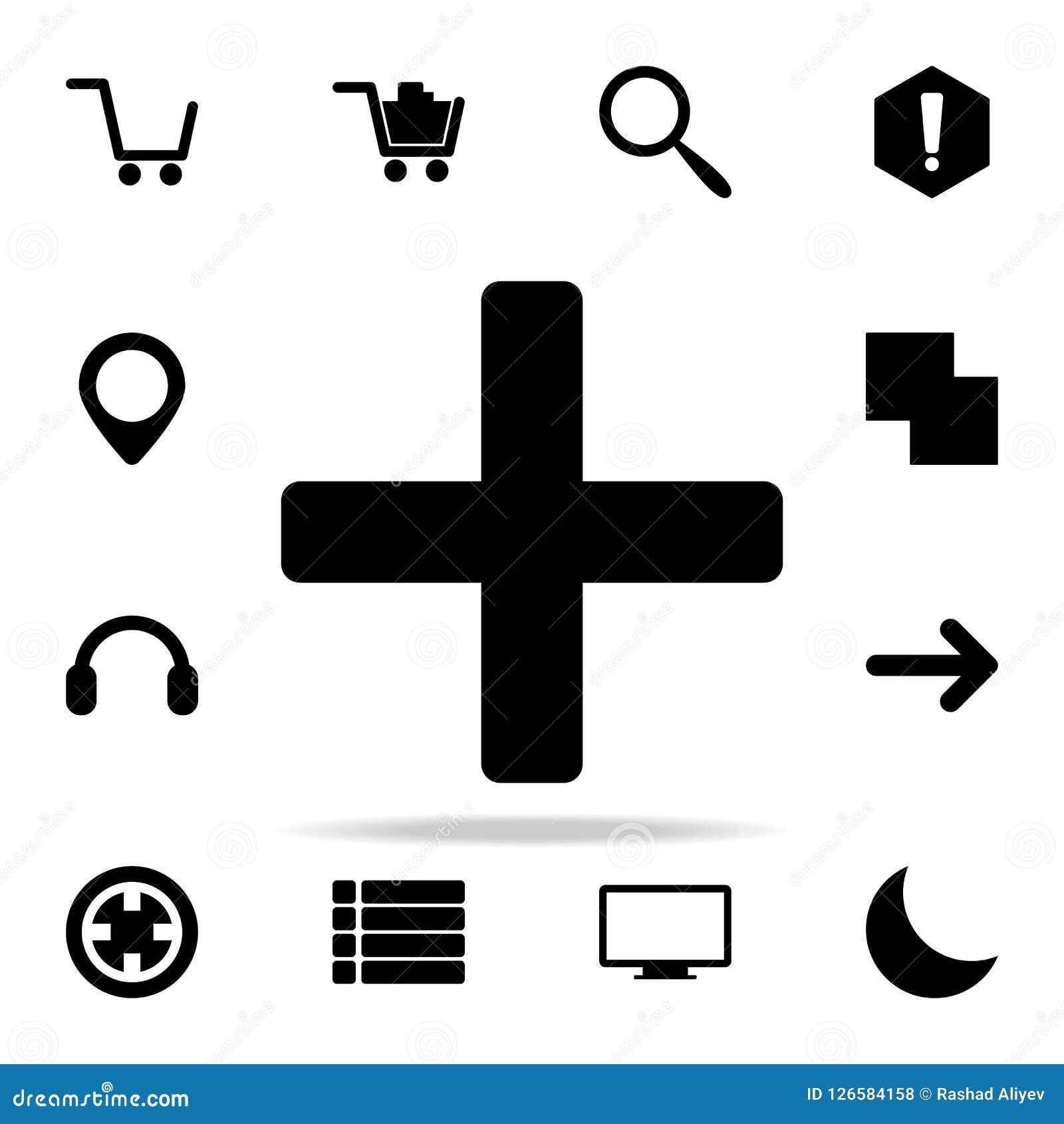 Plus Sign Icon. Web Icons Universal Set for Web and Mobile Stock ...