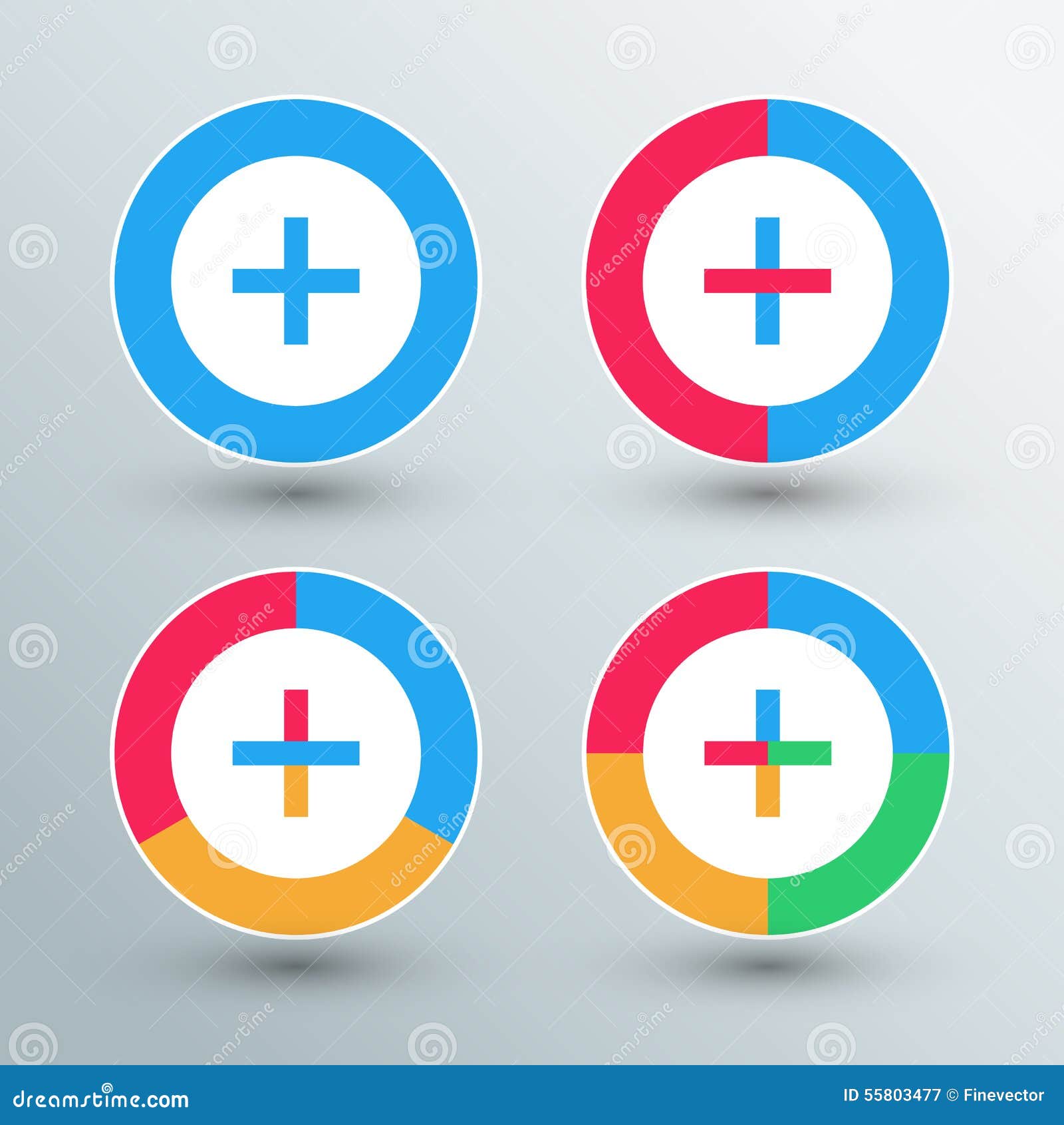 Plus Sign Icon. Positive Symbol. Zoom In. Vector Illustration Isolated ...