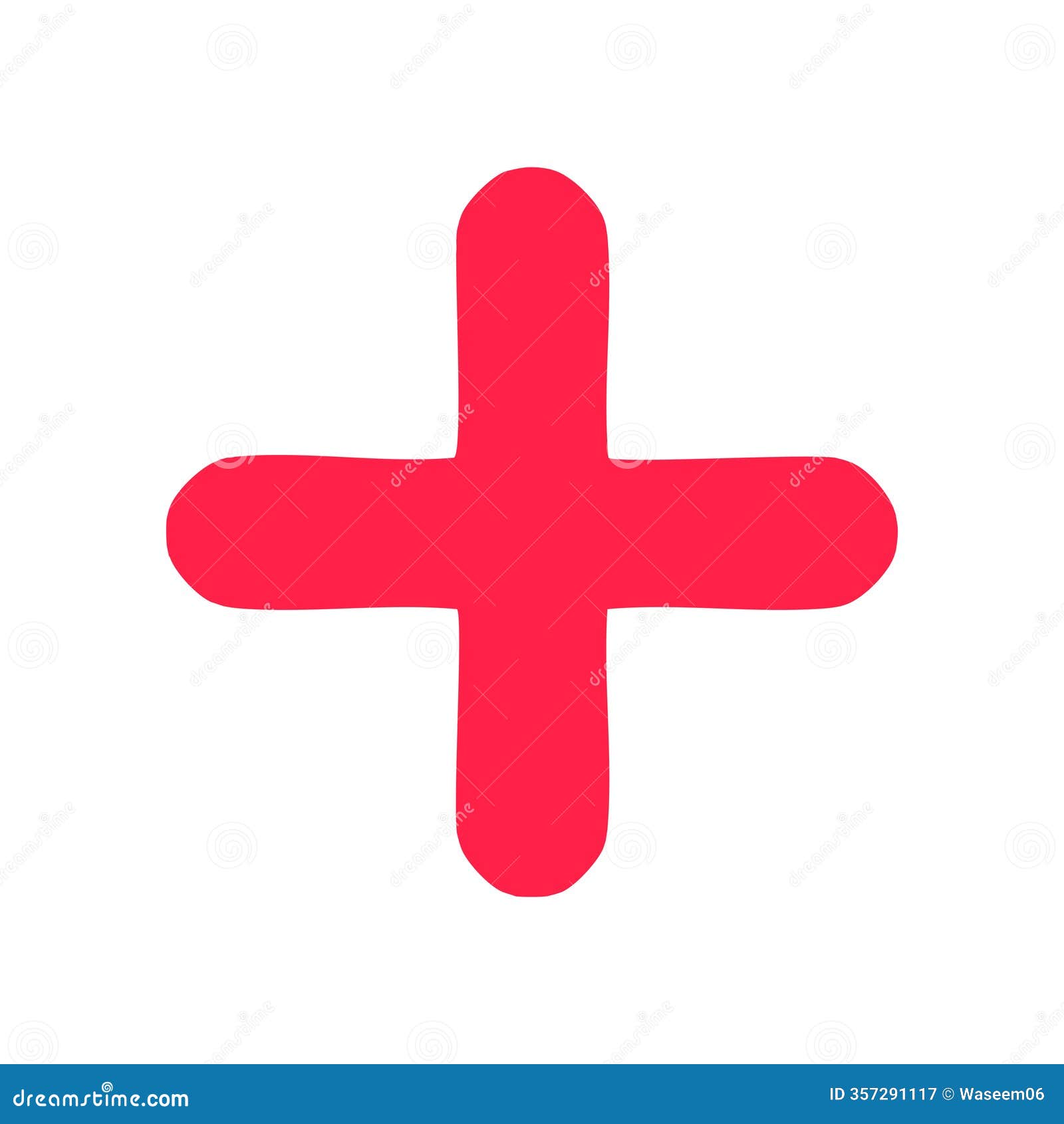 Plus Sign Illustration. Red Icon on White Background Stock Vector ...