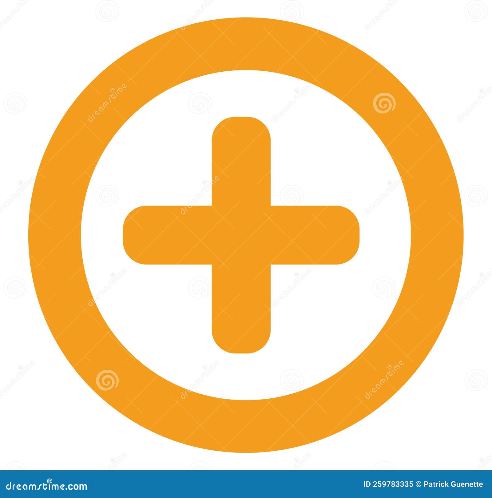 Plus sign, icon stock vector. Illustration of graphic - 259783335