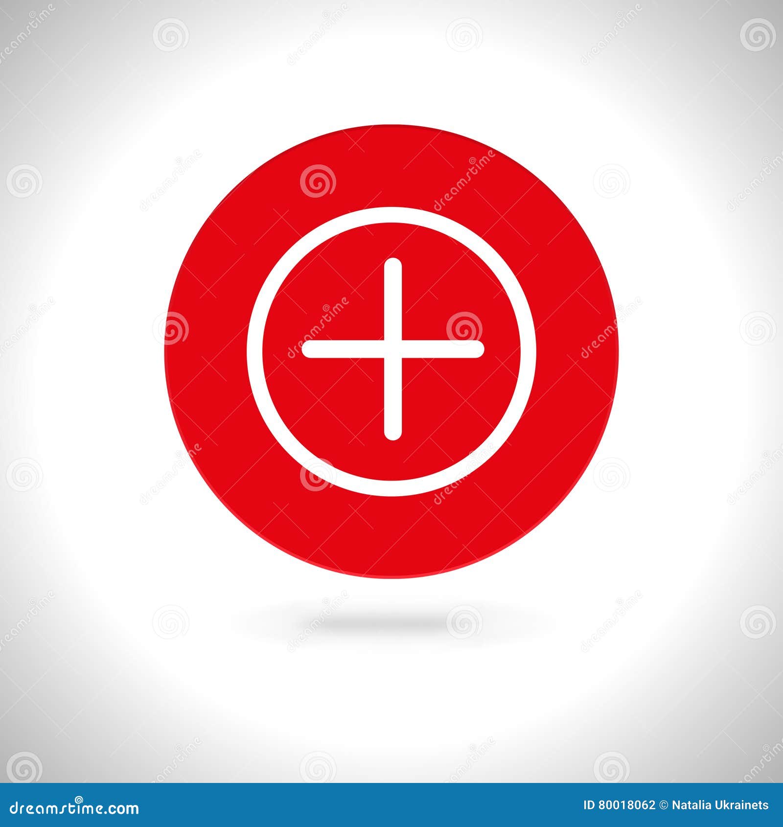 Plus sign stock vector. Illustration of geometric, mark - 80018062