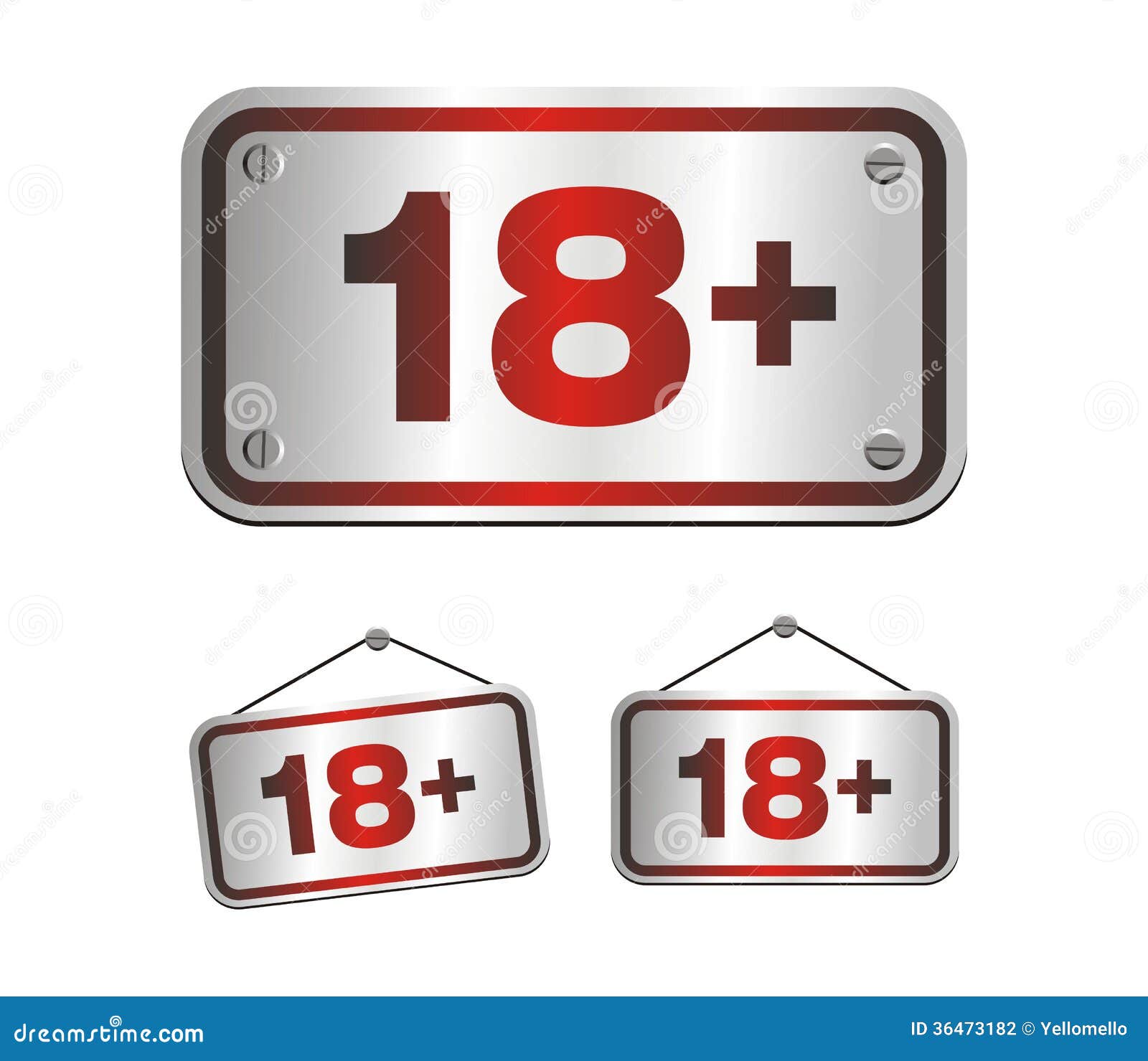 18 plus signs stock illustration. Illustration of private - 36473182