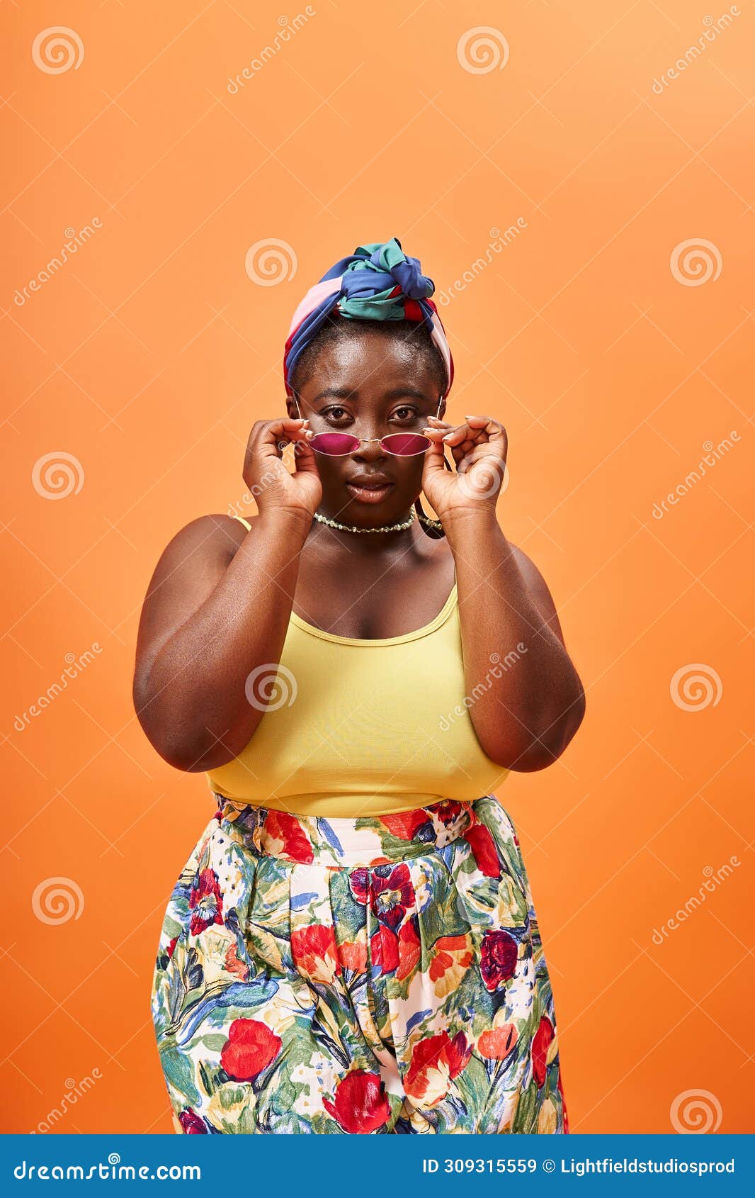 Plus Size African American Woman In Stock Image Image Of Radiant