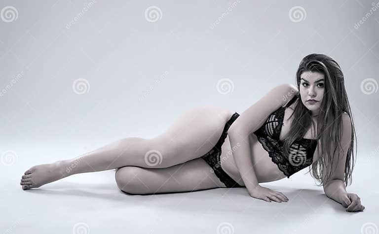 Plus Size Glamour Model Stock Image Image Of Happy 198678621