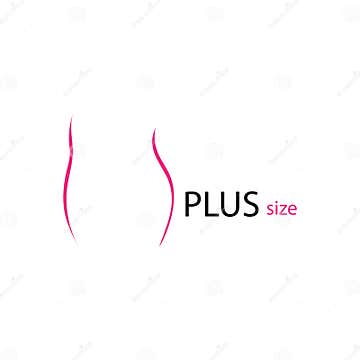 Plus Size Icon Logo Free Vector Stock Vector - Illustration of wide ...