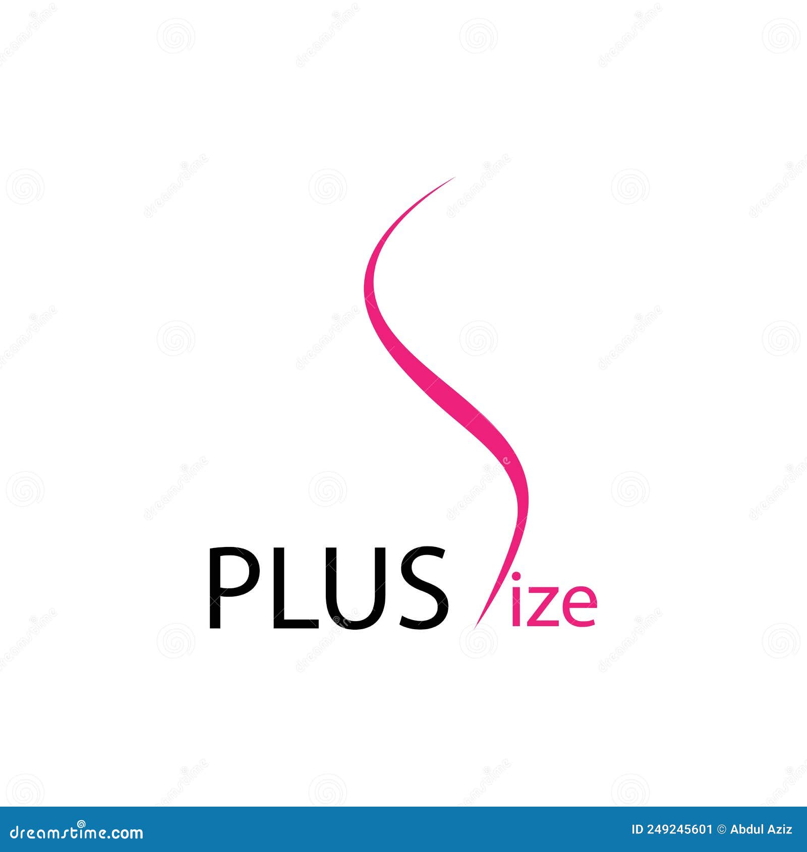 Plus Size Icon Logo Free Vector Stock Vector - Illustration of size ...