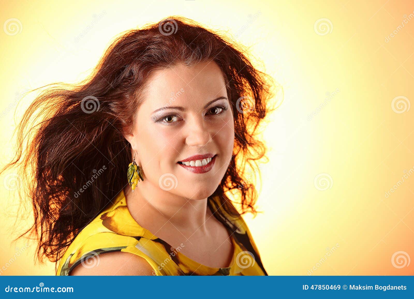 Plus Size Model Posing Like Fashion Models Stock Image - Image of ...