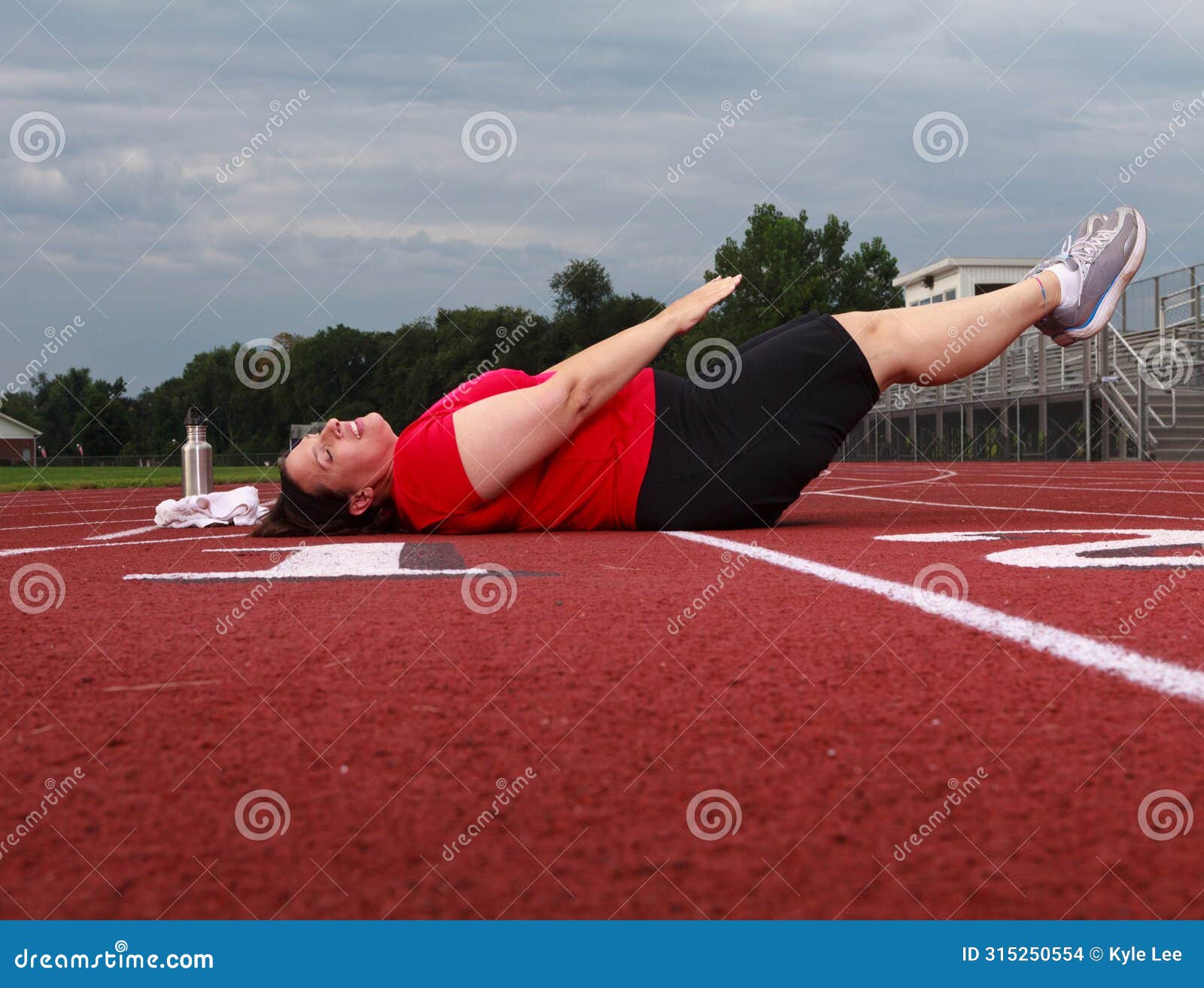Plus Size Woman Exercising stock photo. Image of athletic - 315250554