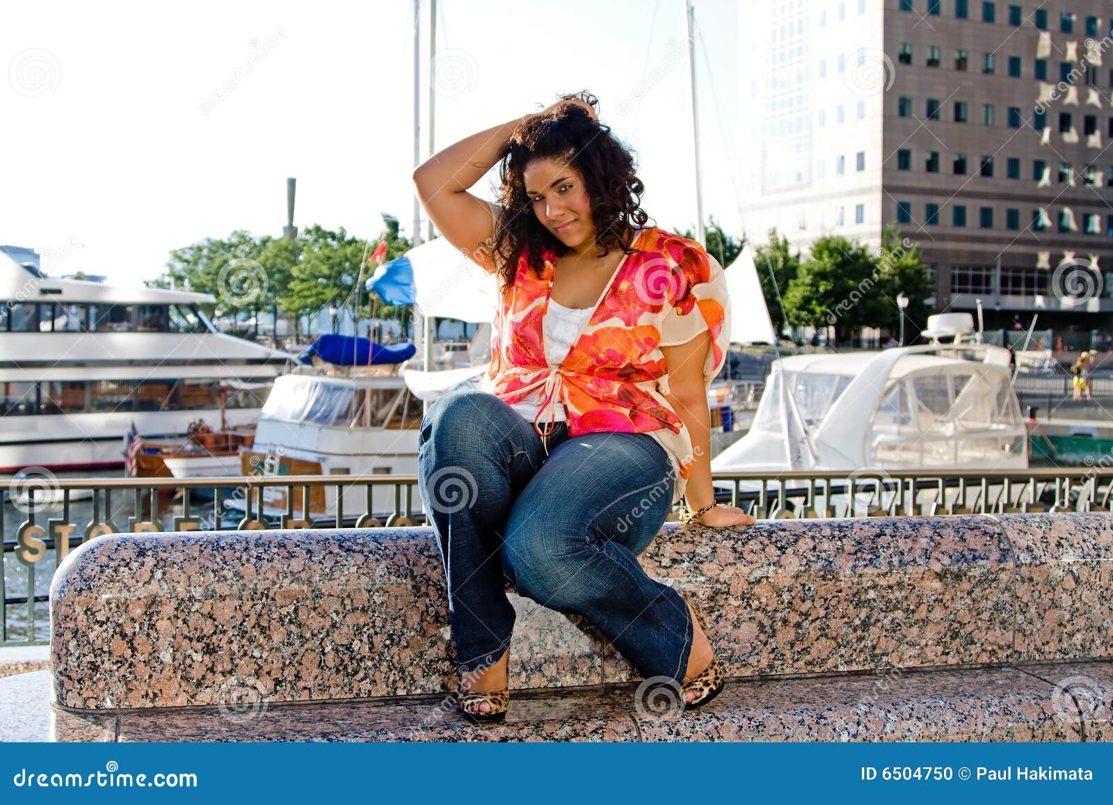 Plus size woman sitting stock photo. Image of ship, oversized - 6504750