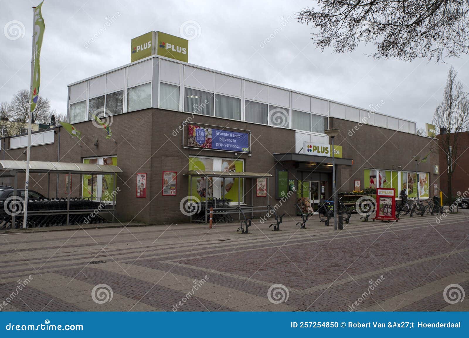 Plus Supermarket Bos Building at Naarden the Netherlands 15-2-2022 ...