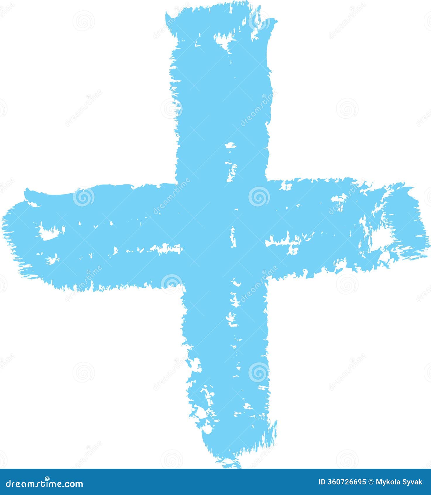 Plus Symbol Crayon Hand Drawn Stock Illustration - Illustration of plus ...