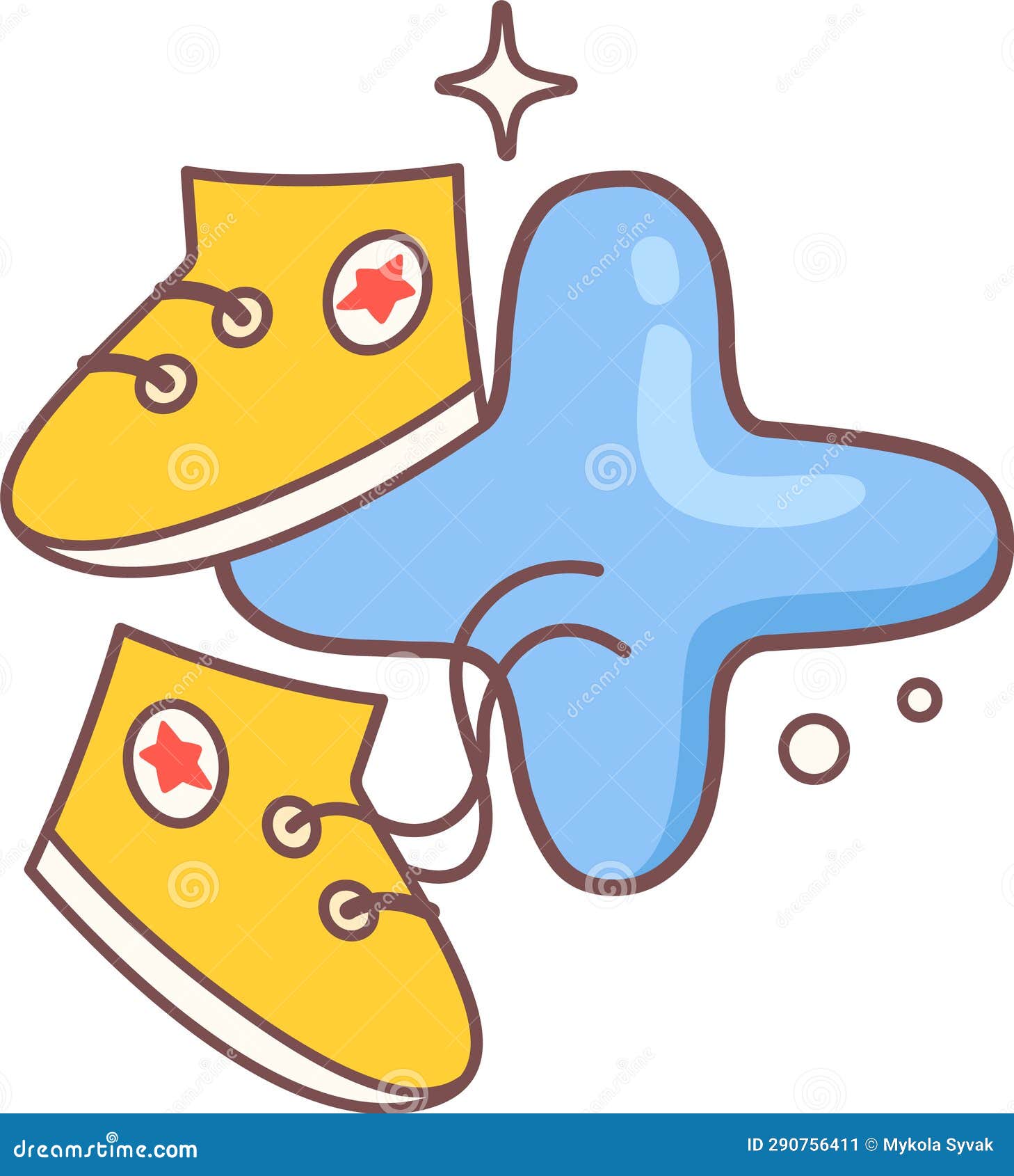 Plus Symbol Sticker stock vector. Illustration of addition - 290756411