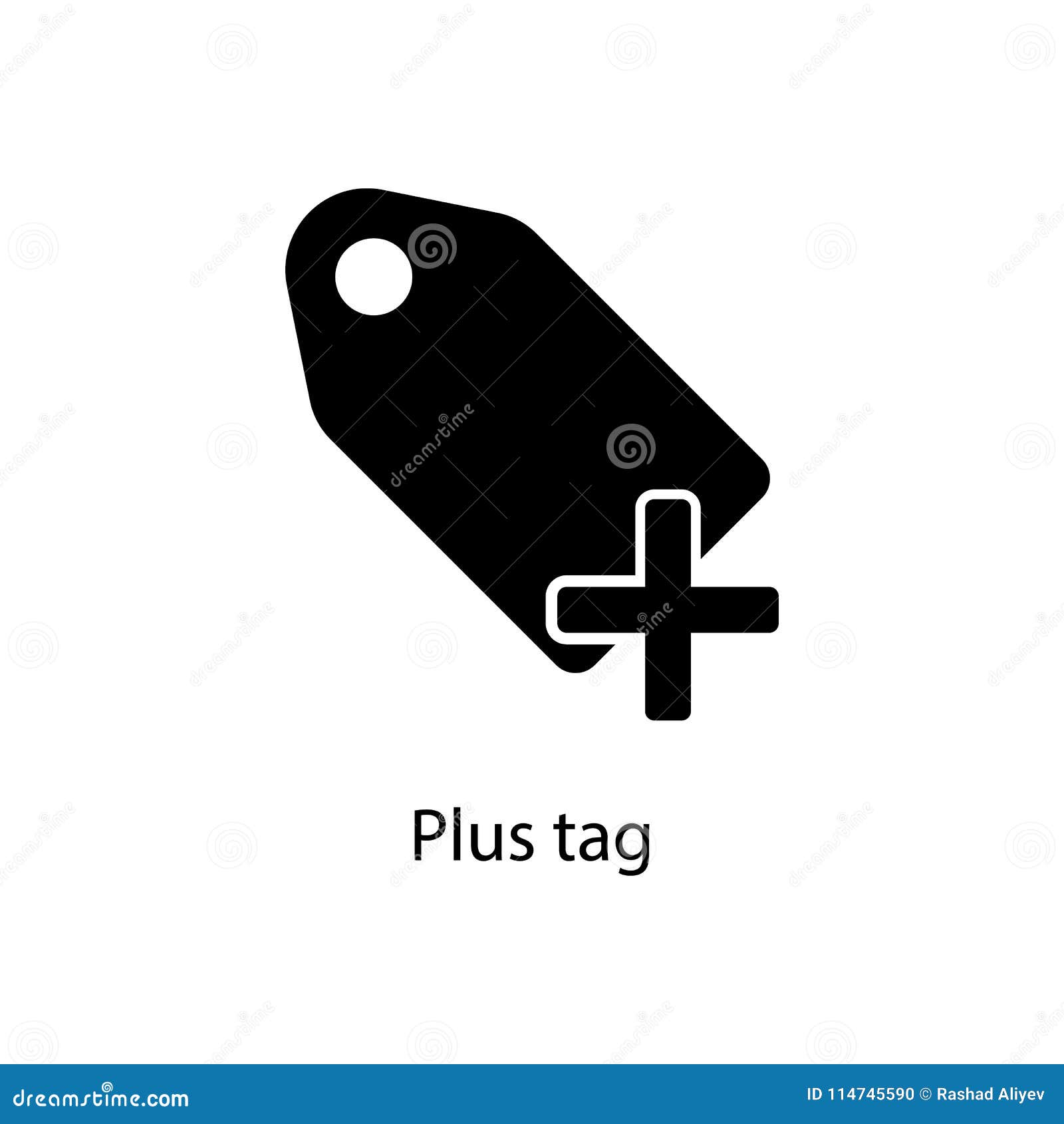 Plus Tag Icon. Element of Minimalistic Icon for Mobile Concept and Web ...