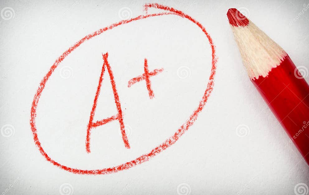 A plus top mark stock image. Image of marks, aplus, class - 35291375