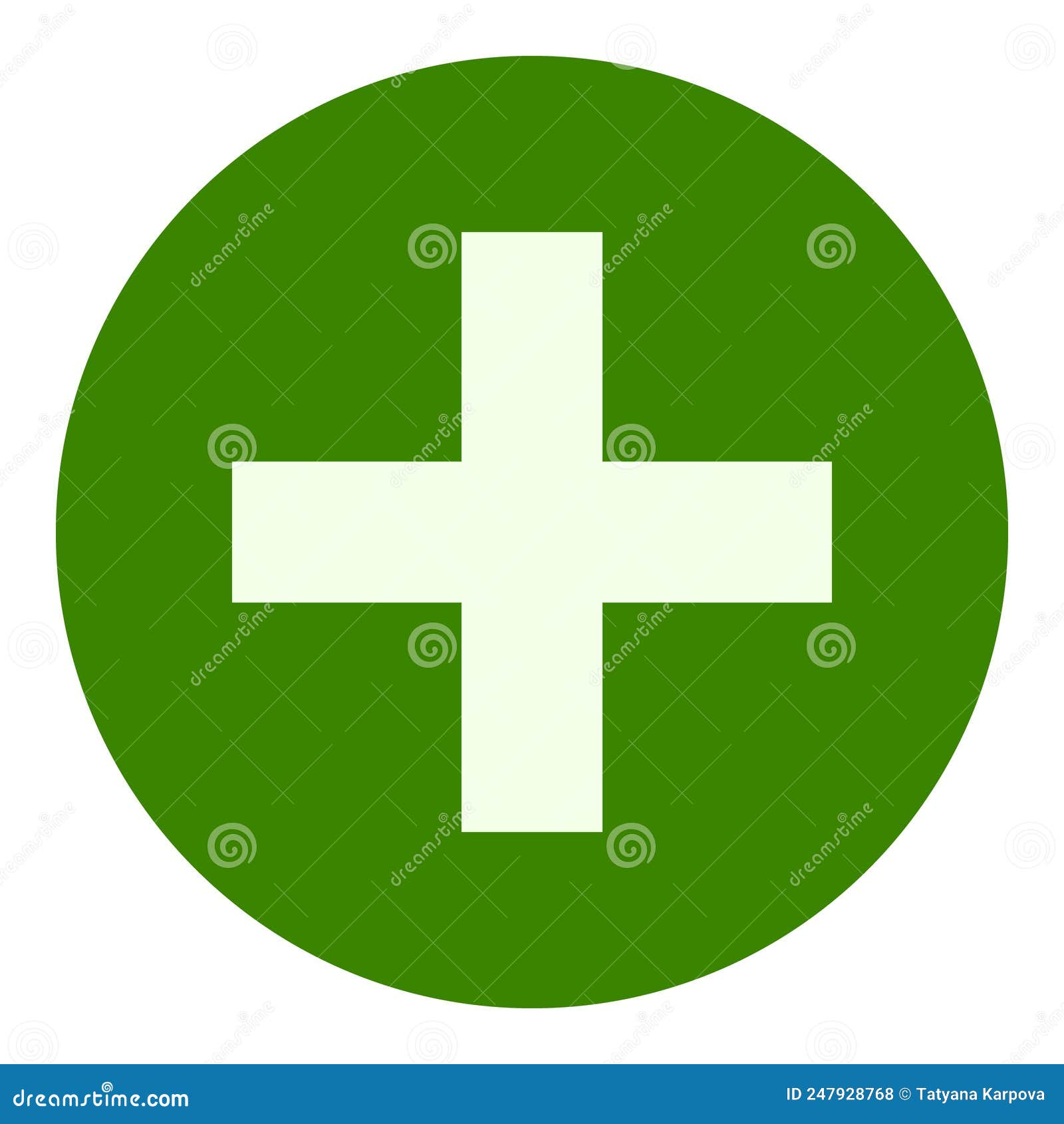 Plus Vector Icon Flat Illustration Stock Vector - Illustration of ...