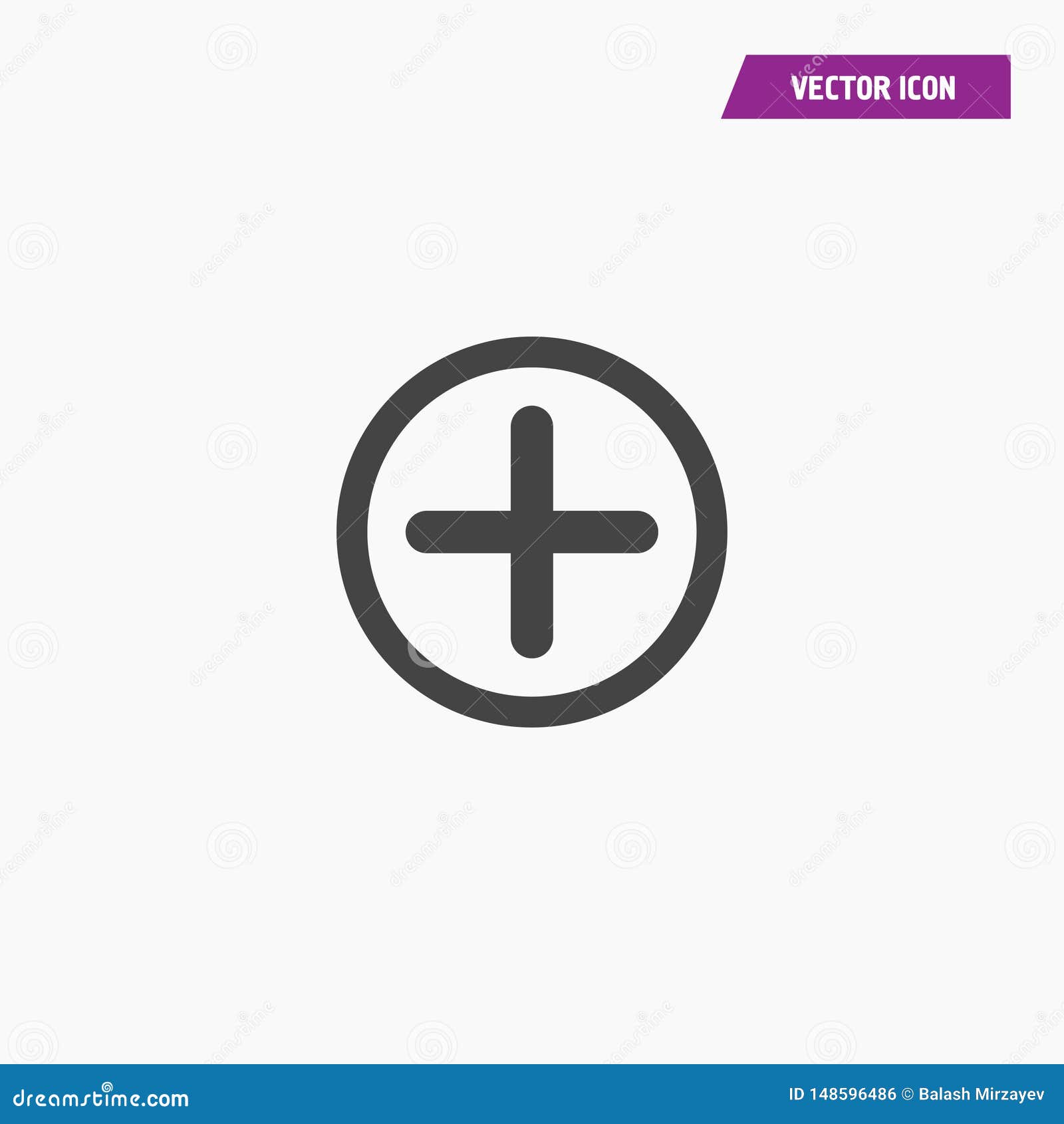 Zoom in Plus Icon Illustration Vector. Stock Vector - Illustration of ...