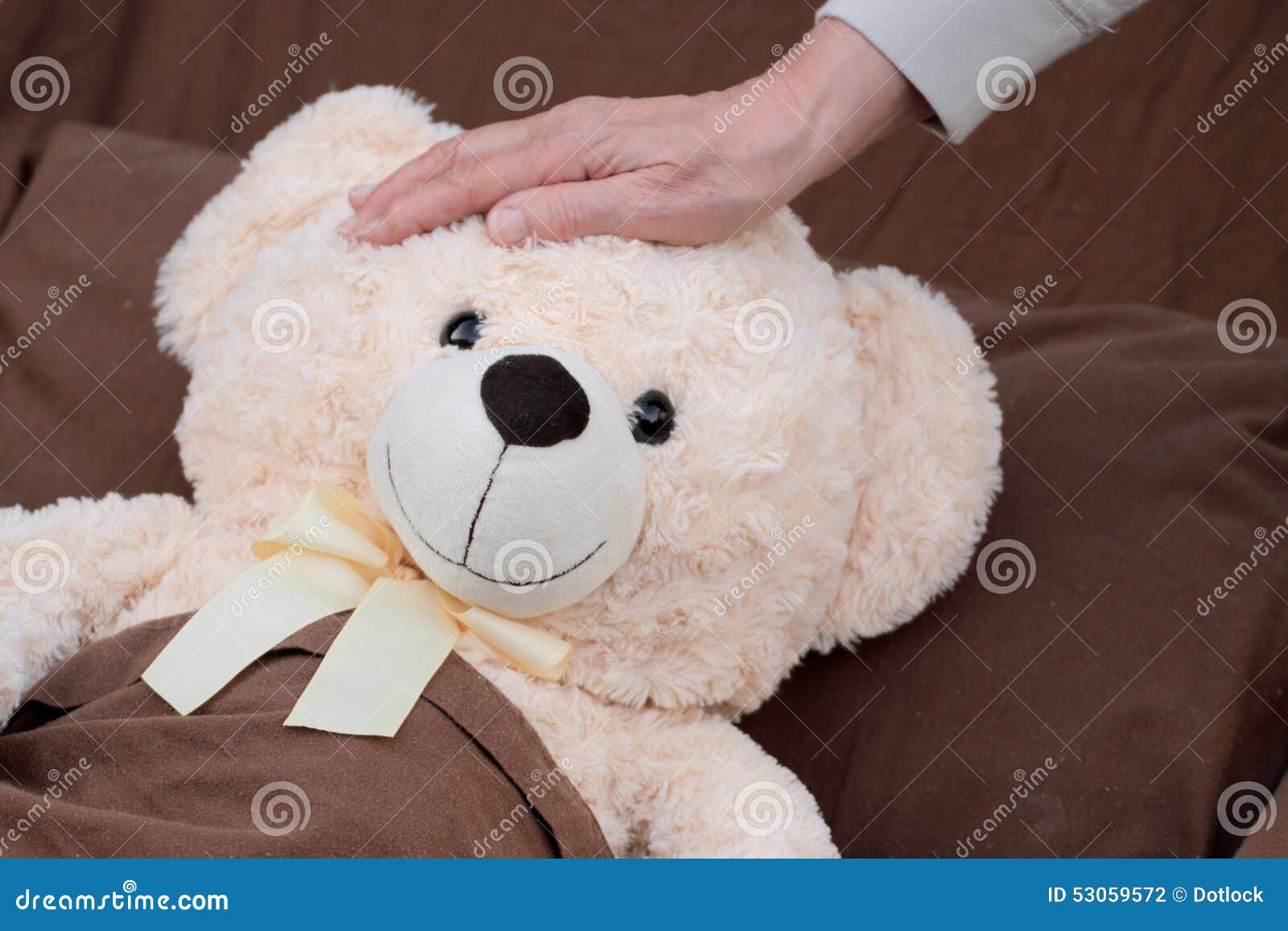Plush bear sick patient stock photo. Image of temperature - 53059572