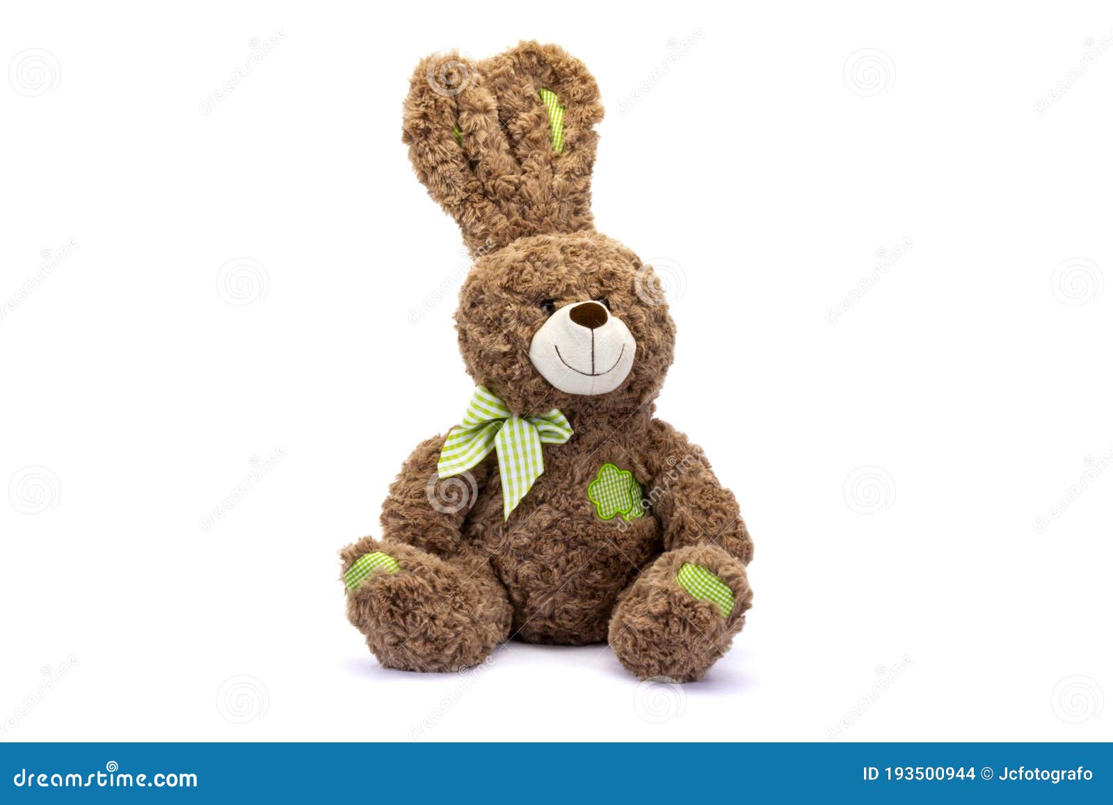 Plush Brown Bunny Rabbit with Shadow Stock Photo - Image of childish ...