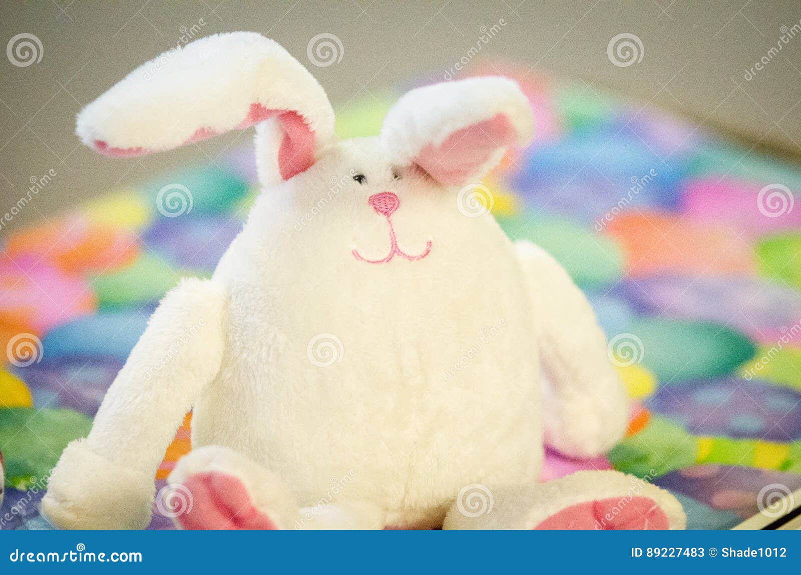 Plush Easter bunny stock image. Image of floppy, detail - 89227483