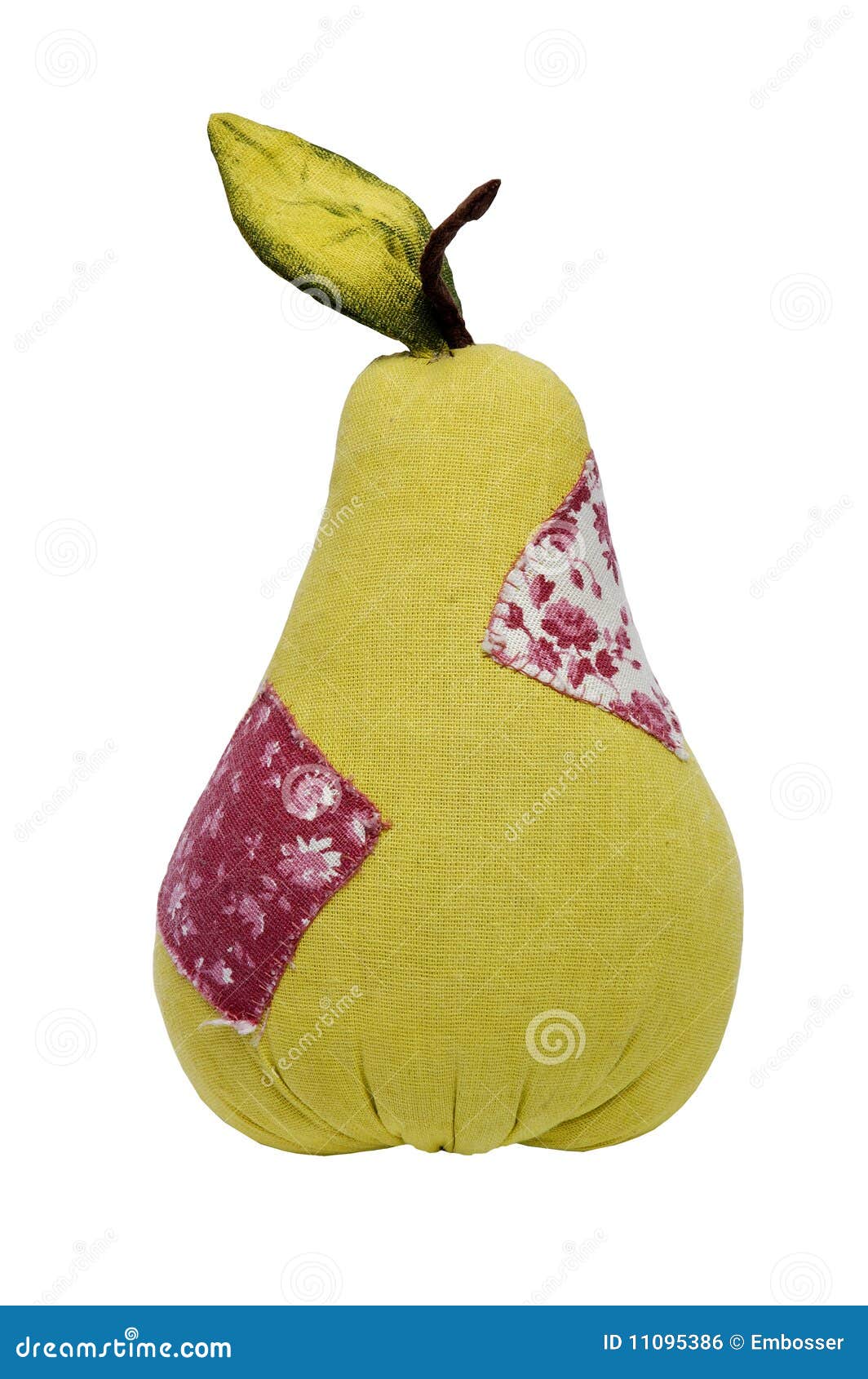 Plush Pear stock photo. Image of leaf, health, needlework - 11095386