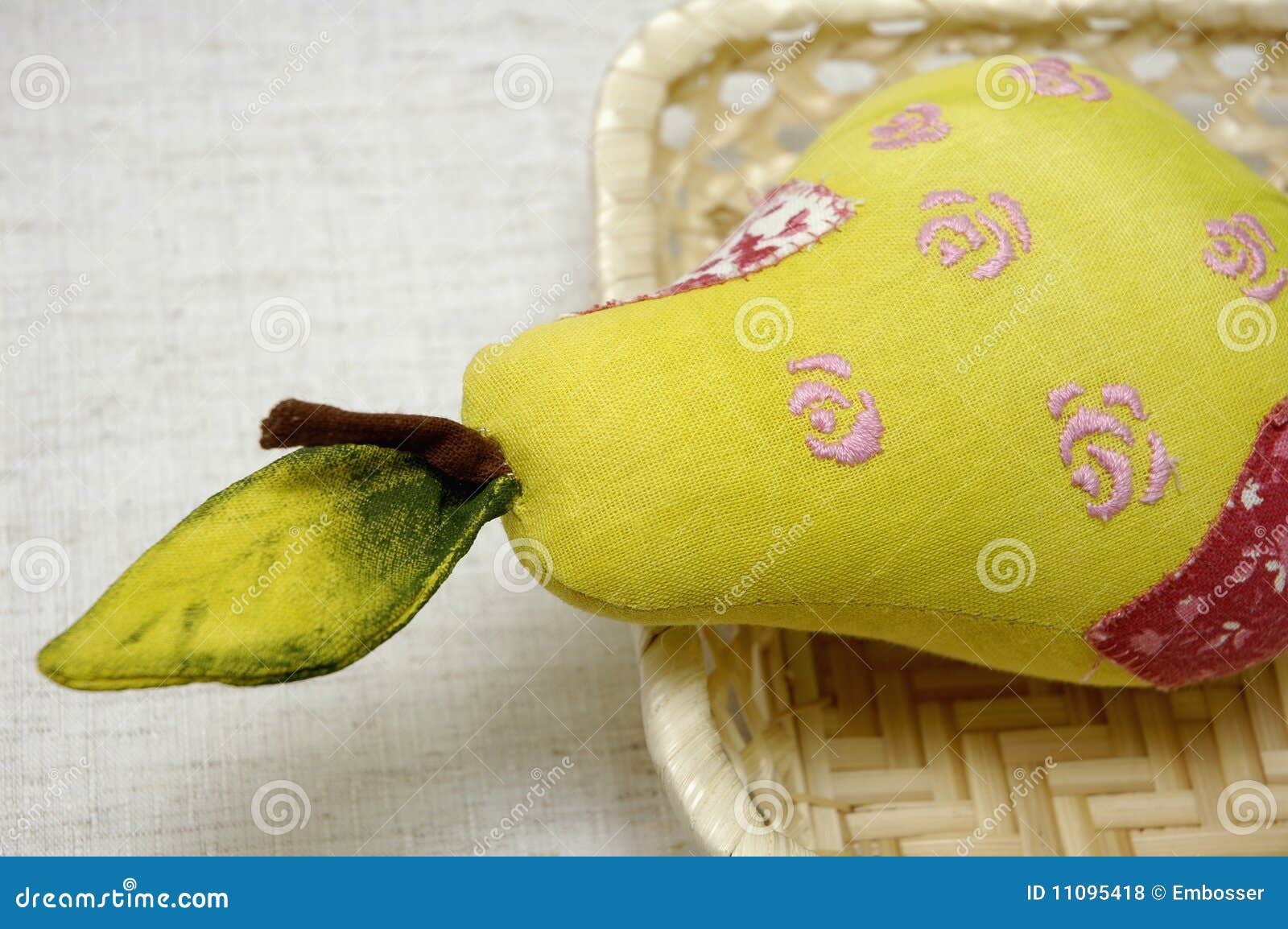 Plush Pear in the basket stock photo. Image of harvesting - 11095418
