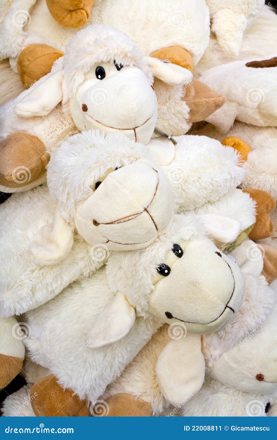 Plush Sheep Holding A Rose And Sitting In Snow Royalty-Free Stock Photo ...