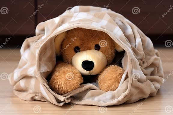 Plush Teddy Bear Turned Inside Out, Ready for Stuffing Stock Photo ...