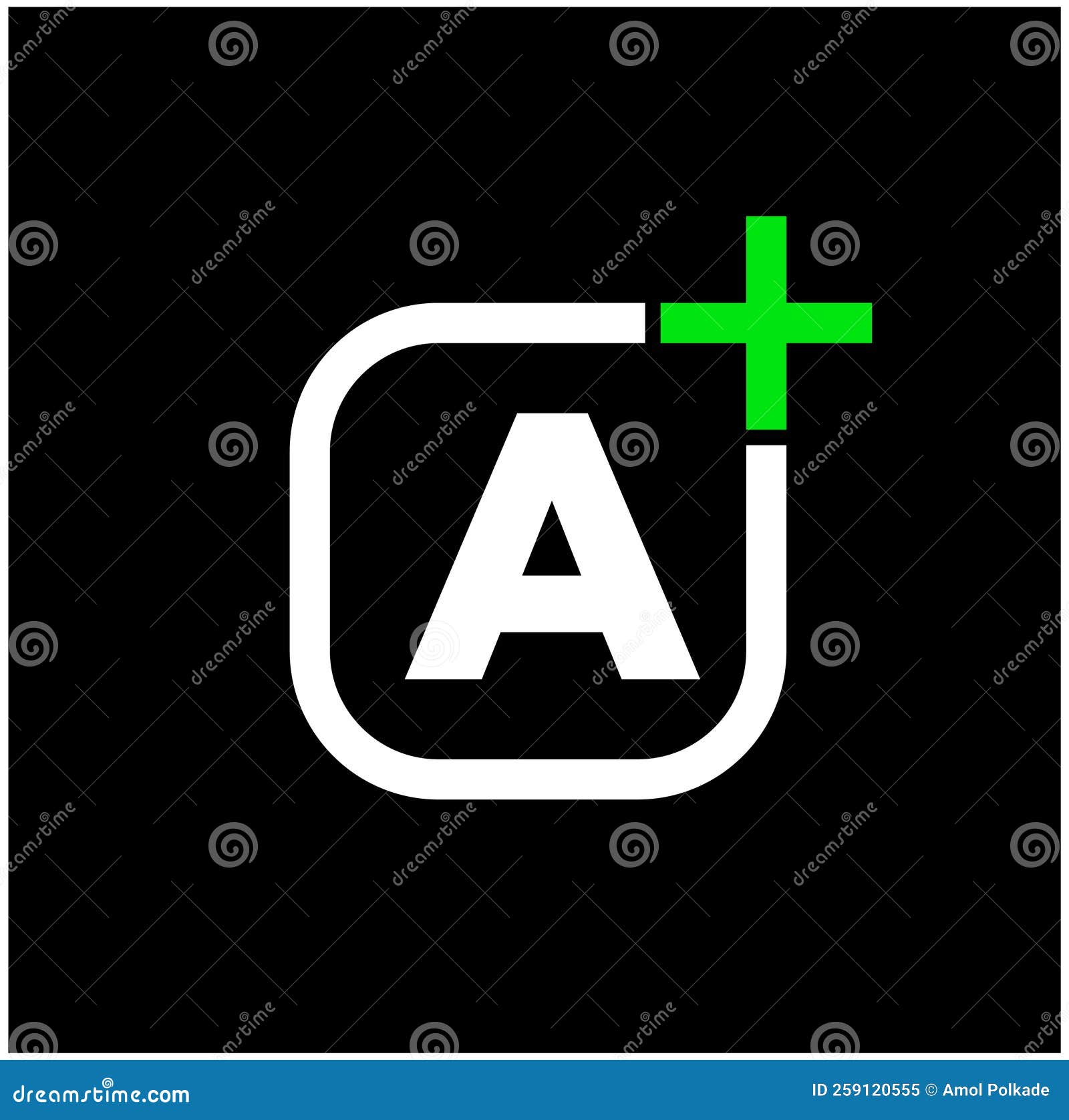 A Pluss Vector Icon. a Pluss Typography Symbol Stock Vector ...