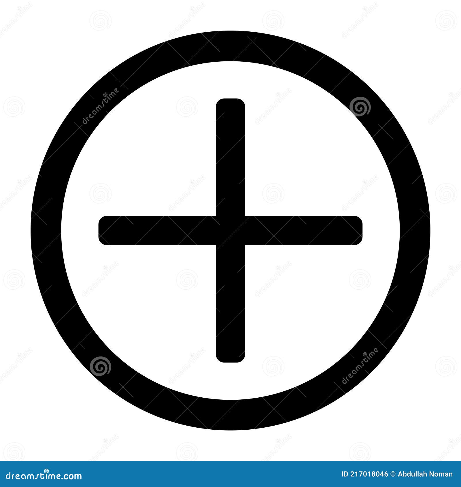 Pluszeichen-Vektor vektor abbildung. Illustration von grundlegend ...