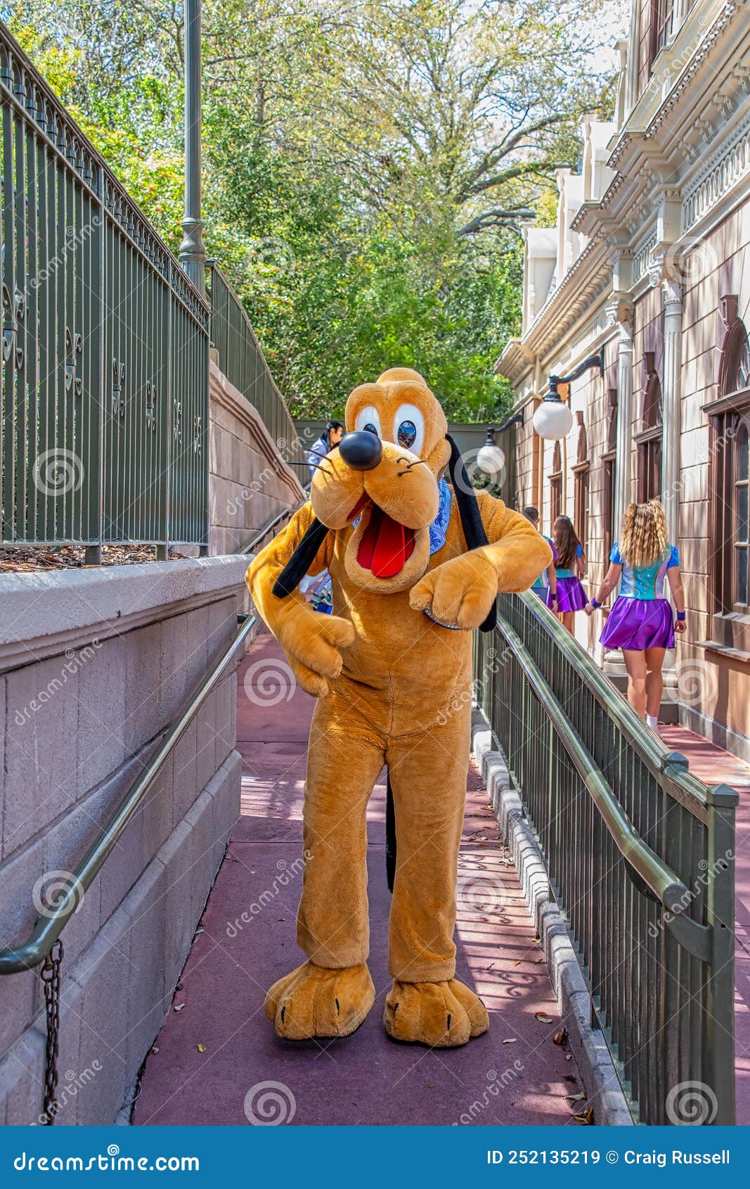 Disney Pluto Character Costume At Disneyland Parade Editorial Photo ...