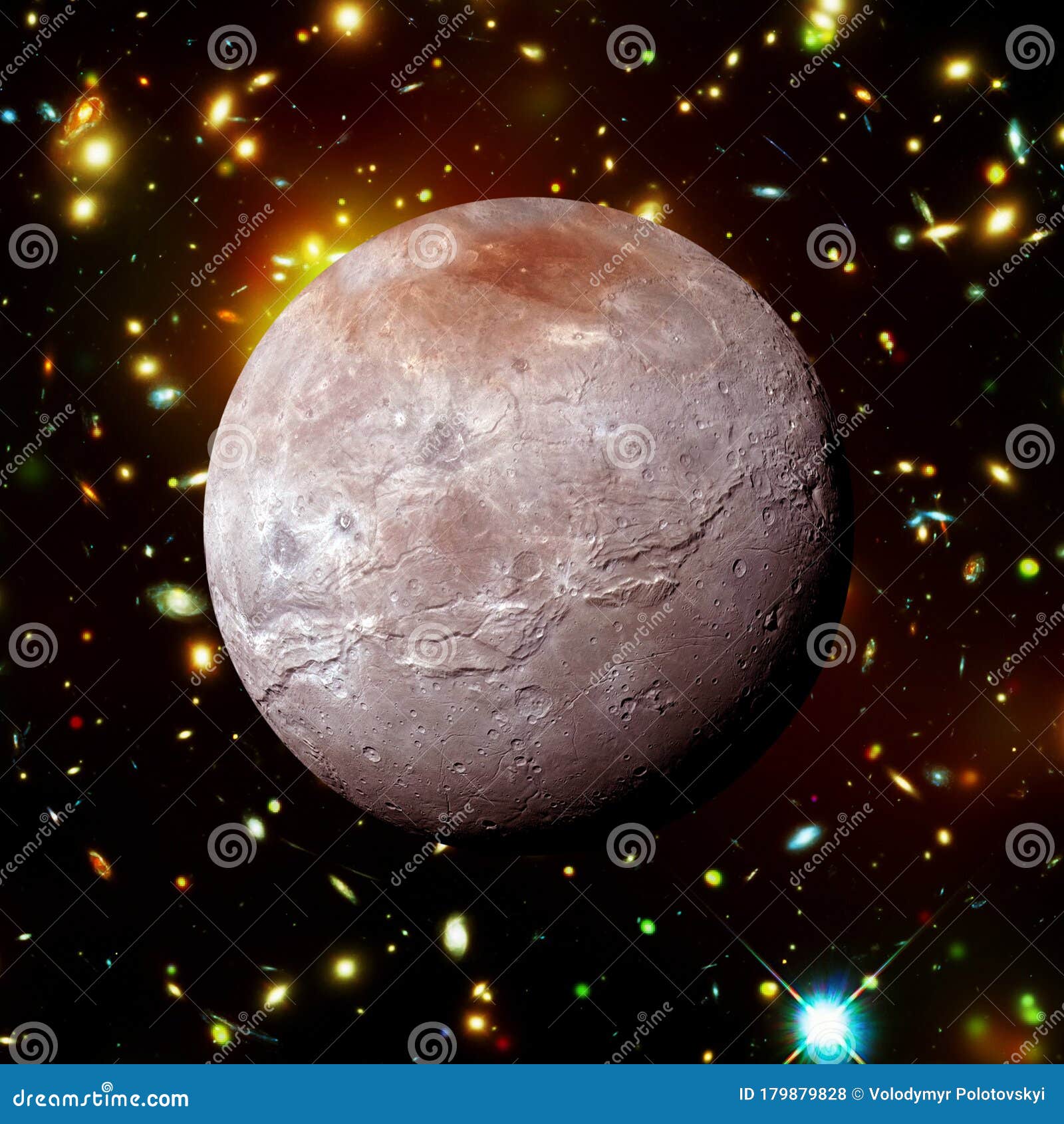 Pluto. Dwarf Planet of the Solar System Stock Illustration - Illustration of astronomy, star ...
