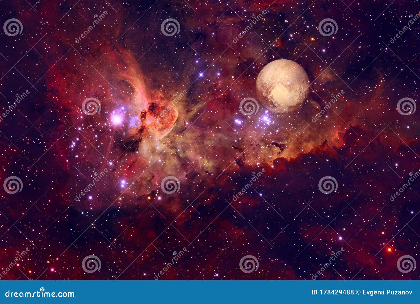 Pluto. Elements of this Image Furnished by NASA Stock Illustration ...