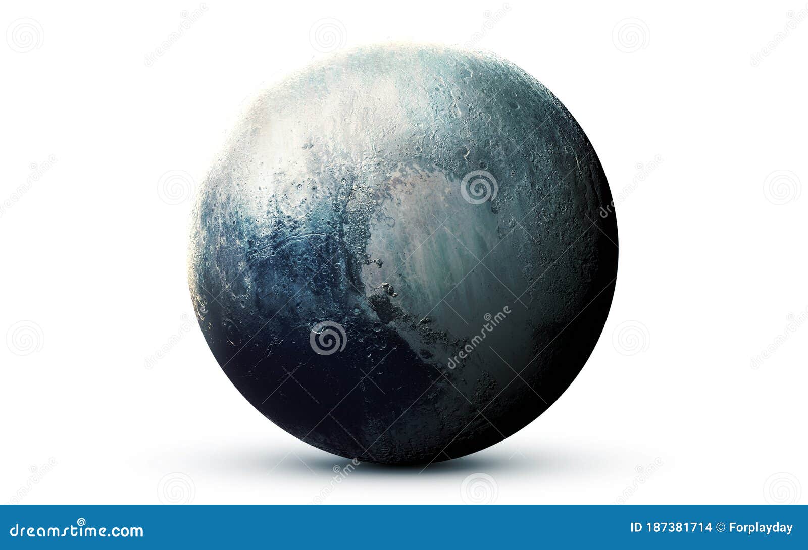 Pluto - High resolution stock illustration. Illustration of nebulae ...