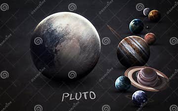 Pluto - High resolution stock illustration. Illustration of abstract ...
