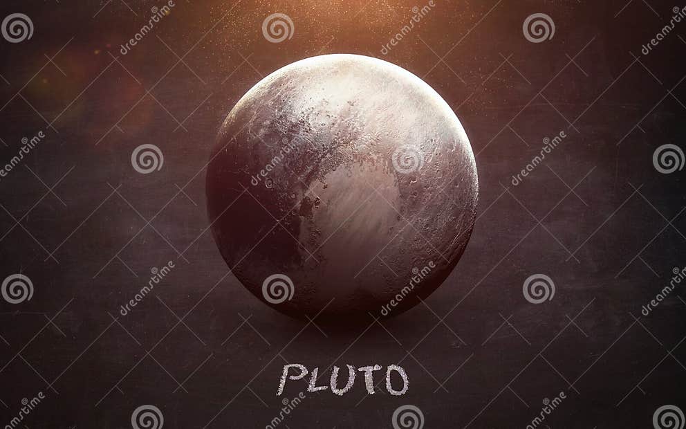 Pluto - High resolution stock illustration. Illustration of launch ...
